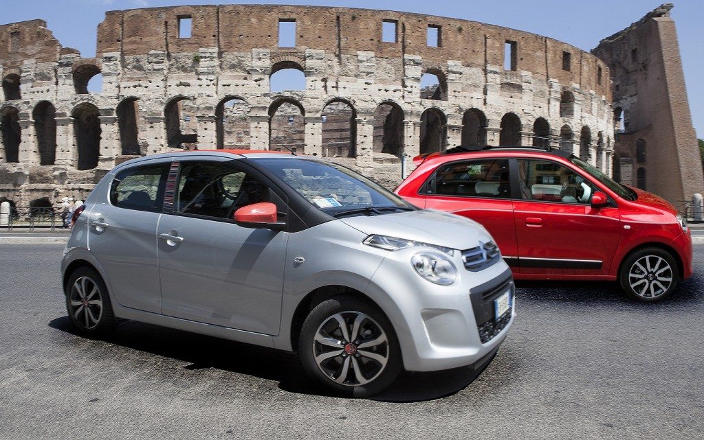 Confronto Cabriolet: Citroen C1 1.0 Airscape 5P- Renault Twingo 1.0 ...