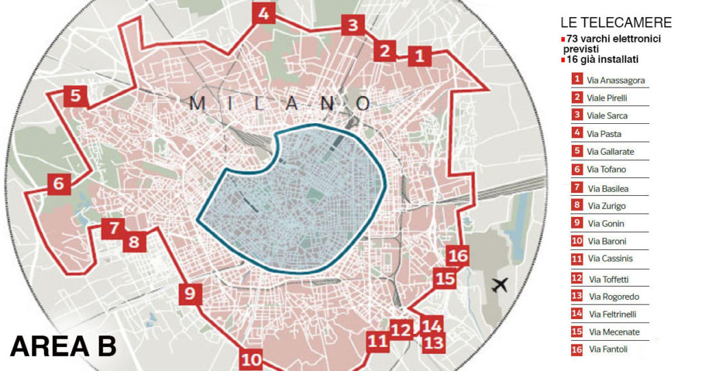 A Milano nasce l’ Area B: tutti i divieti - MotorAge New Generation