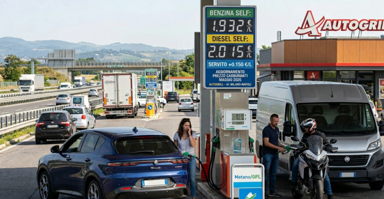 Aggiornamento prezzo carburanti maggio 2026: benzina e diesel sempre ...